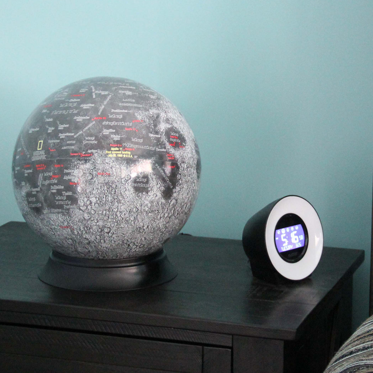 National Geographic Moon Globe - 50th Anniversary Apollo 11 Illuminated ...