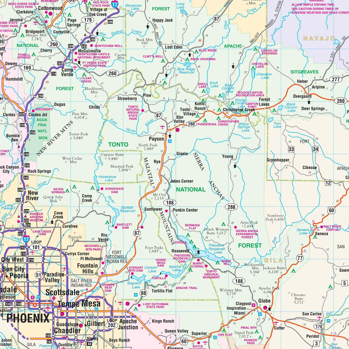 Arizona State Wall Maps | Office & Classroom | Ultimate Globes