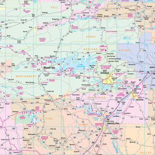 Arkansas State Wall Maps | Office & Classroom | Ultimate Globes