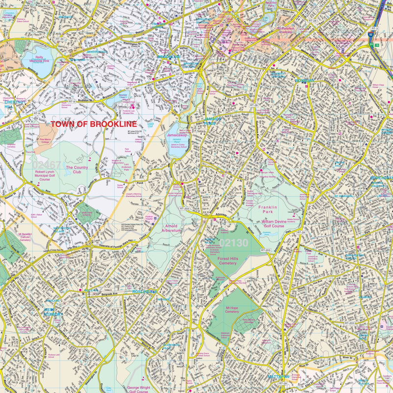 Massachusetts State Wall Maps | Office & Classroom | Ultimate Globes