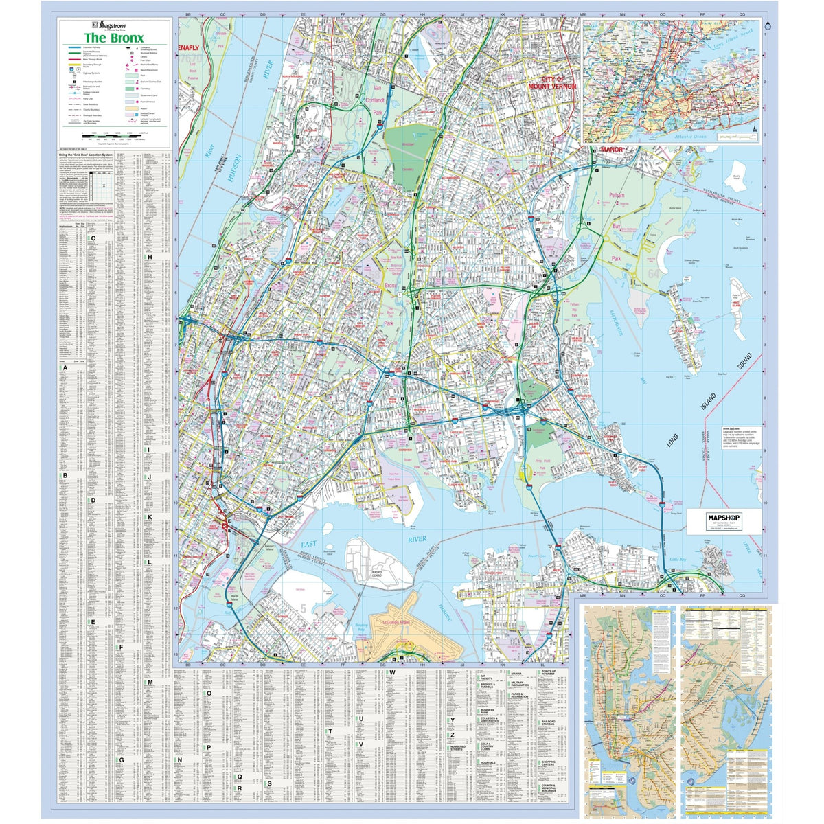 Bronx NY Wall Map » Shop City & County Maps – Ultimate Globes