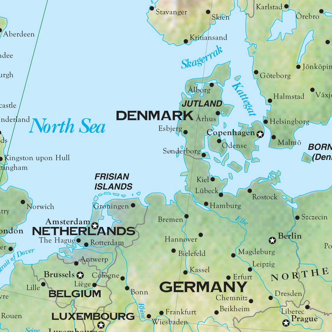 Europe Shaded Relief Map » Shop Classroom Maps – Ultimate Globes