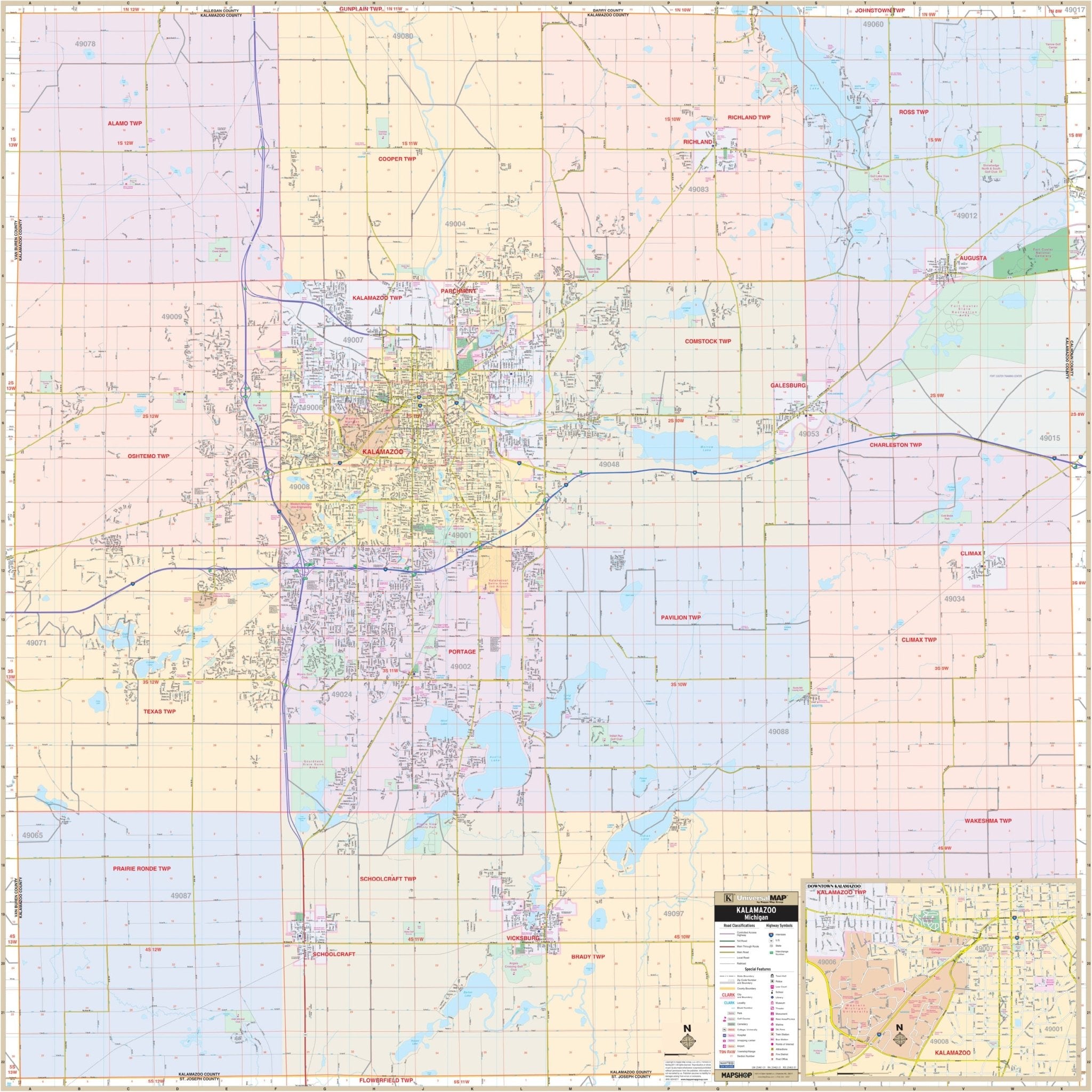 Map Of Kalamazoo Mi Area Kalamazoo, Michigan | Leaf Collection Starts