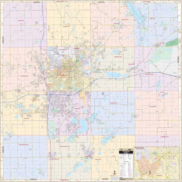 Kalamazoo County Map Printable Michigan County Map GIS Geography