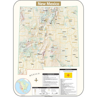 New Mexico State Wall Maps | Office & Classroom | Ultimate Globes