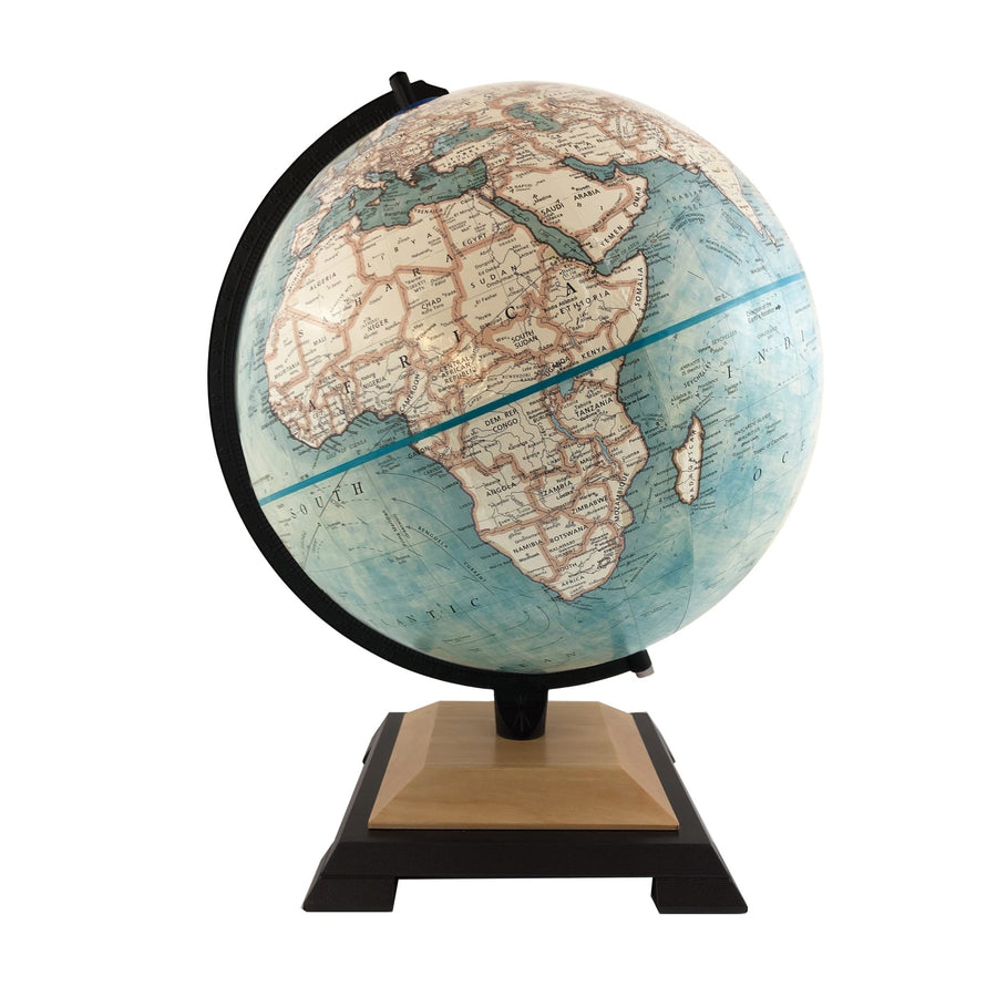 Northampton 12" Blue Ocean Raised Relief World Globe - Elegant ...