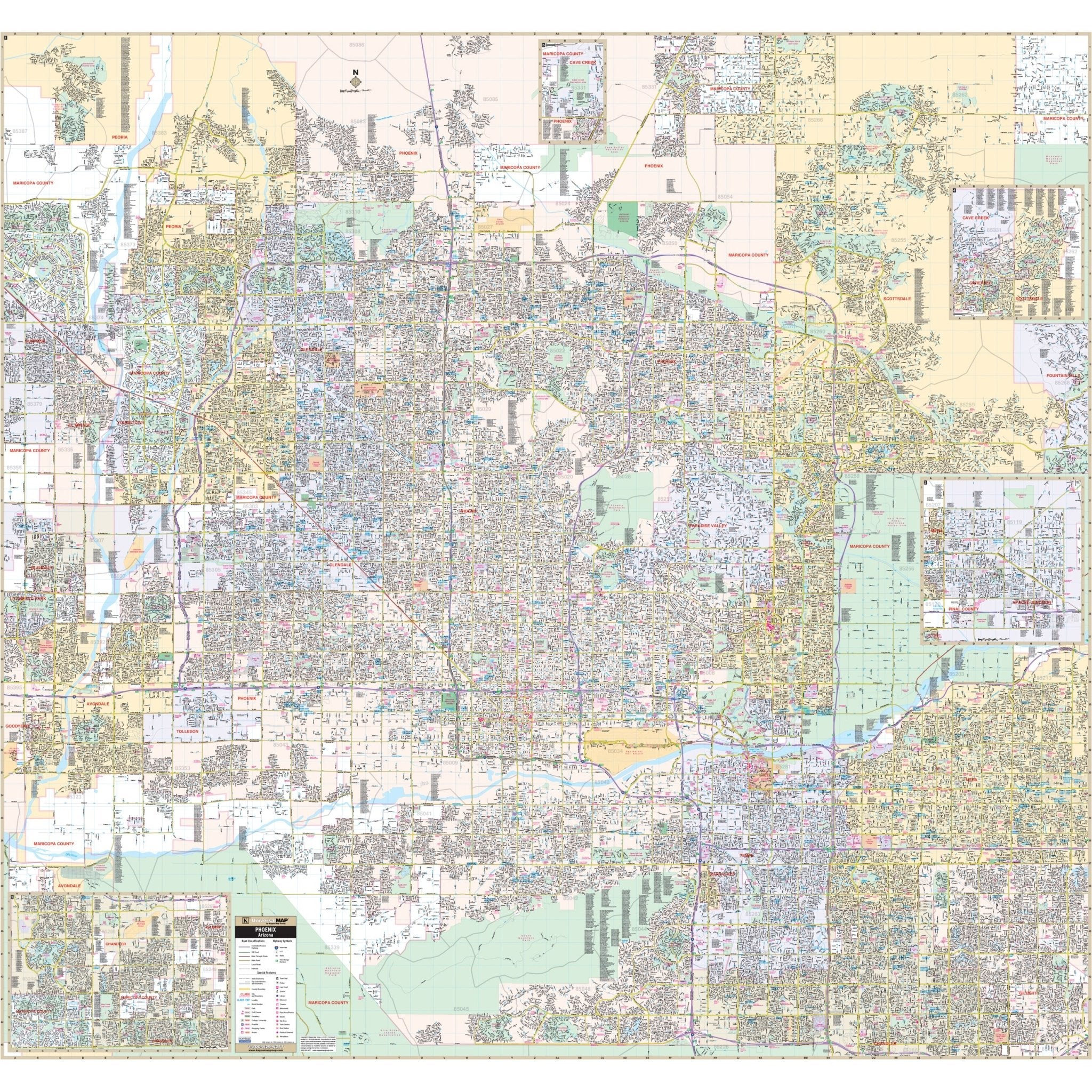 Mapa De Las Principales Ciudades De Arizona
