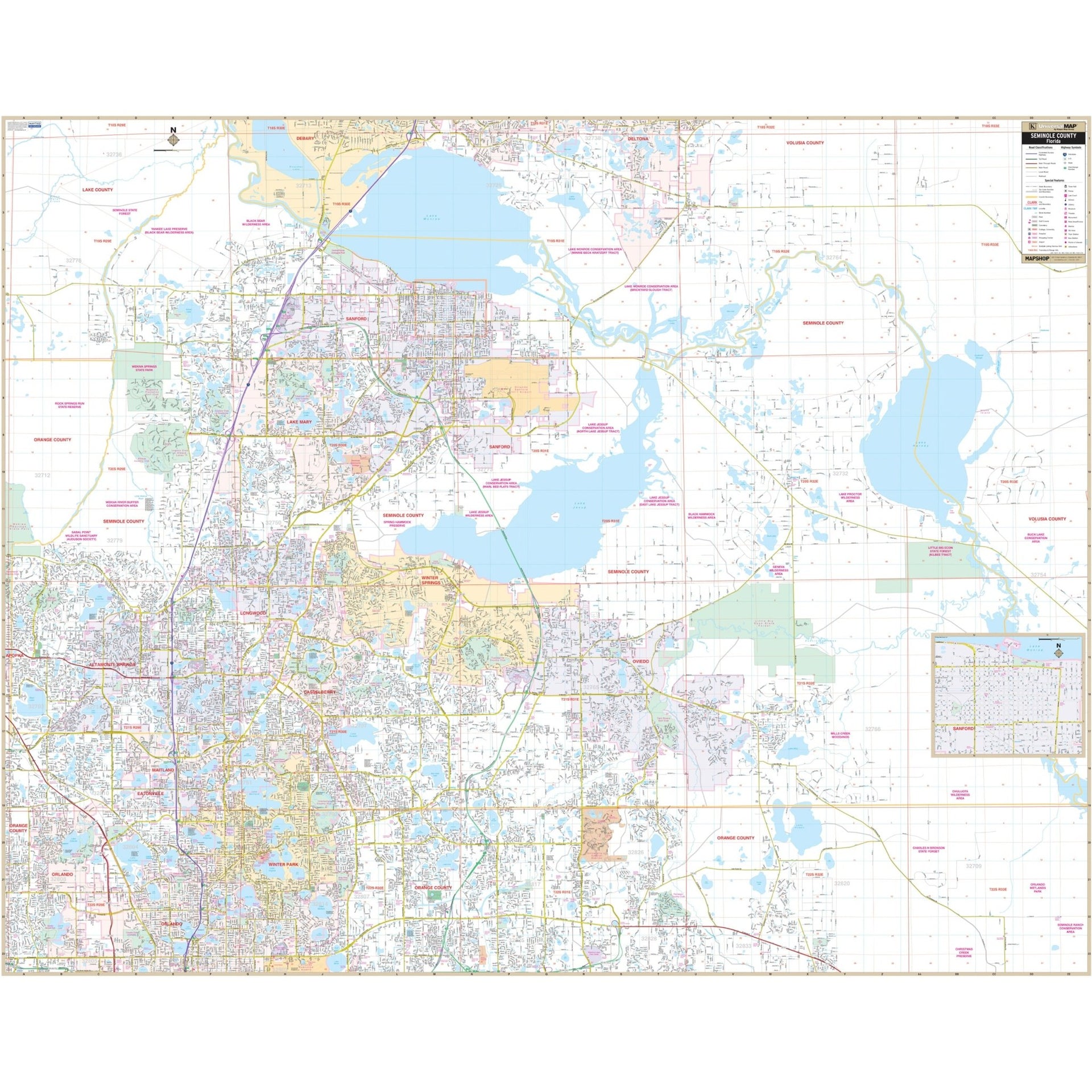 Seminole County Fl Zip Code Map