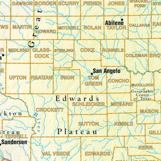 Texas State Wall Maps | Office & Classroom | Ultimate Globes