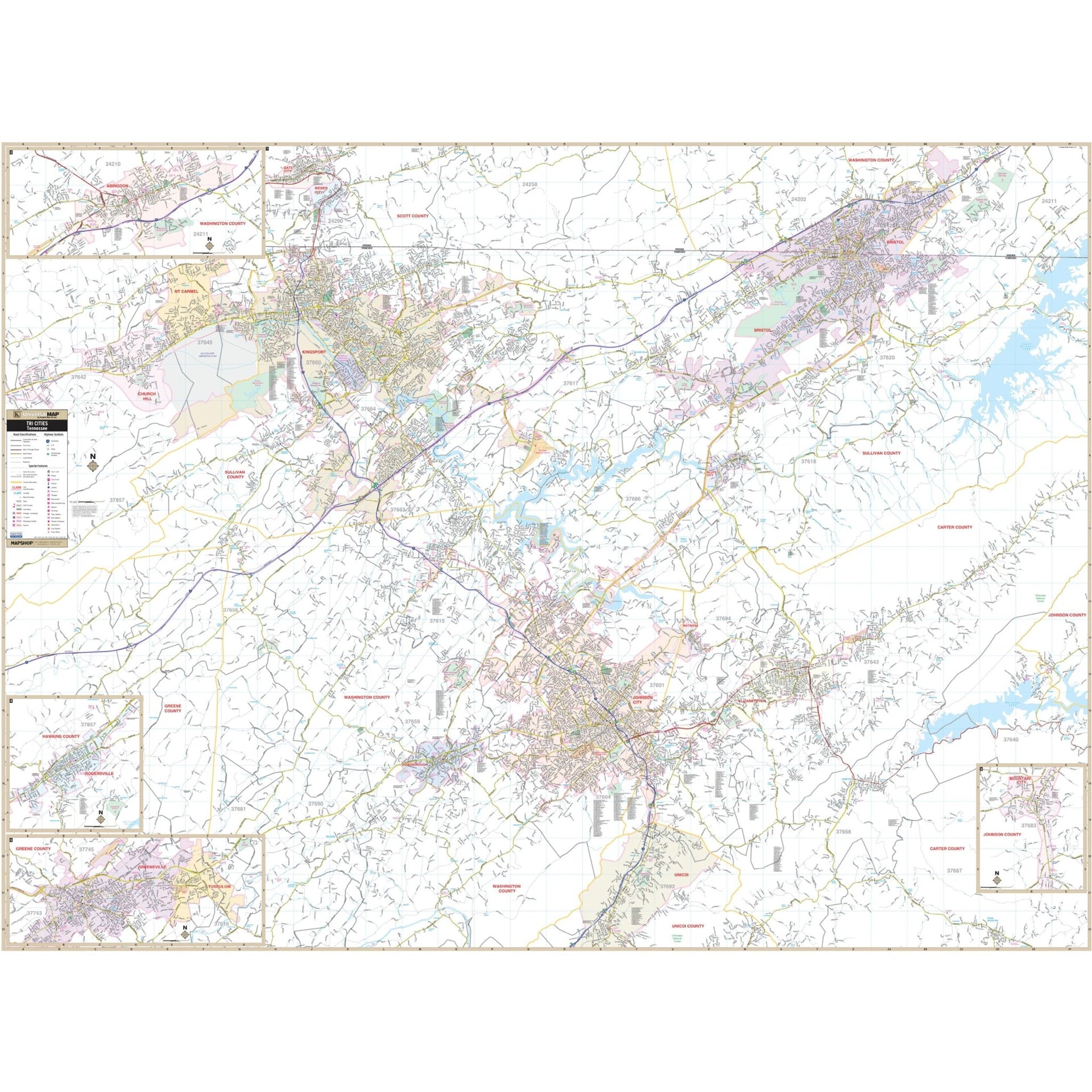 Bristol Tn Zip Code Map