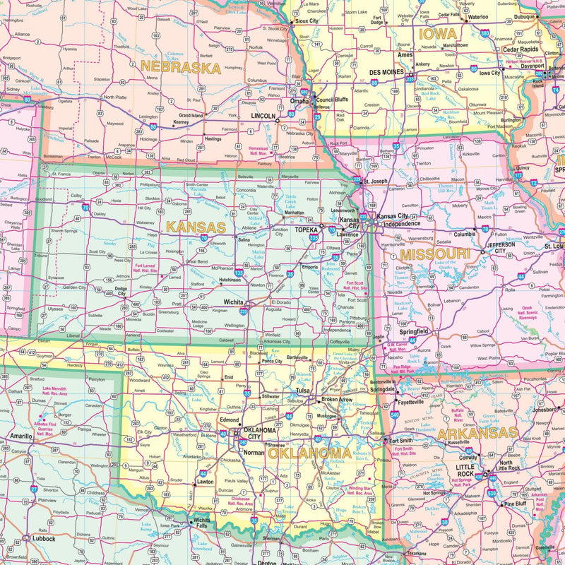 United States Wall Maps » Shop Decorative & Commercial Style Maps ...