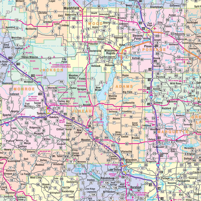 Wisconsin State Wall Map » Shop State Wall Maps – Ultimate Globes