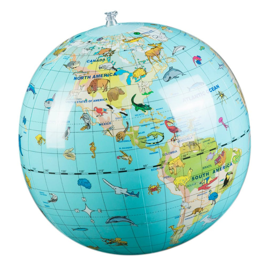 12-Inch Inflatable Animal Globe – Explore World Wildlife & Geography ...