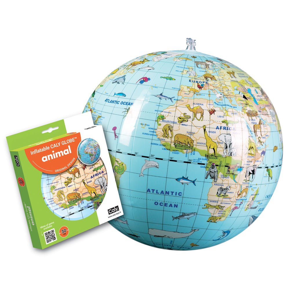 12-Inch Inflatable Animal Globe – Explore World Wildlife & Geography ...