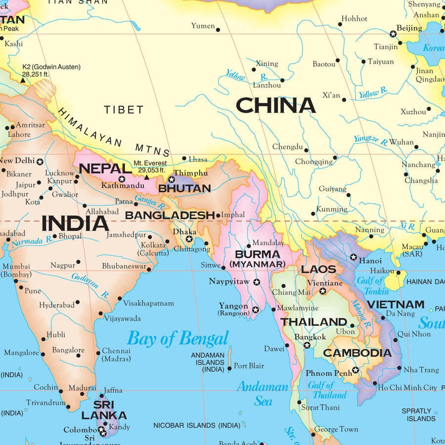 World Robinson Projection Wall Map – Ultimate Globes